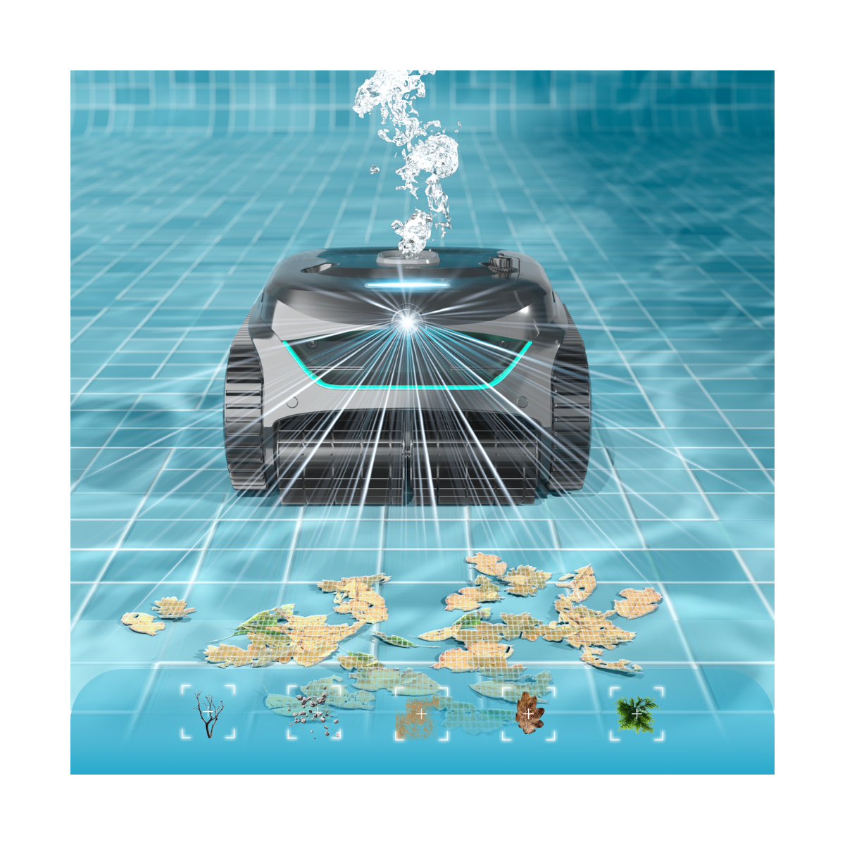 Wybot C2 Vision - Robot Piscine AI Sans Fil & Ultra-Intelligent